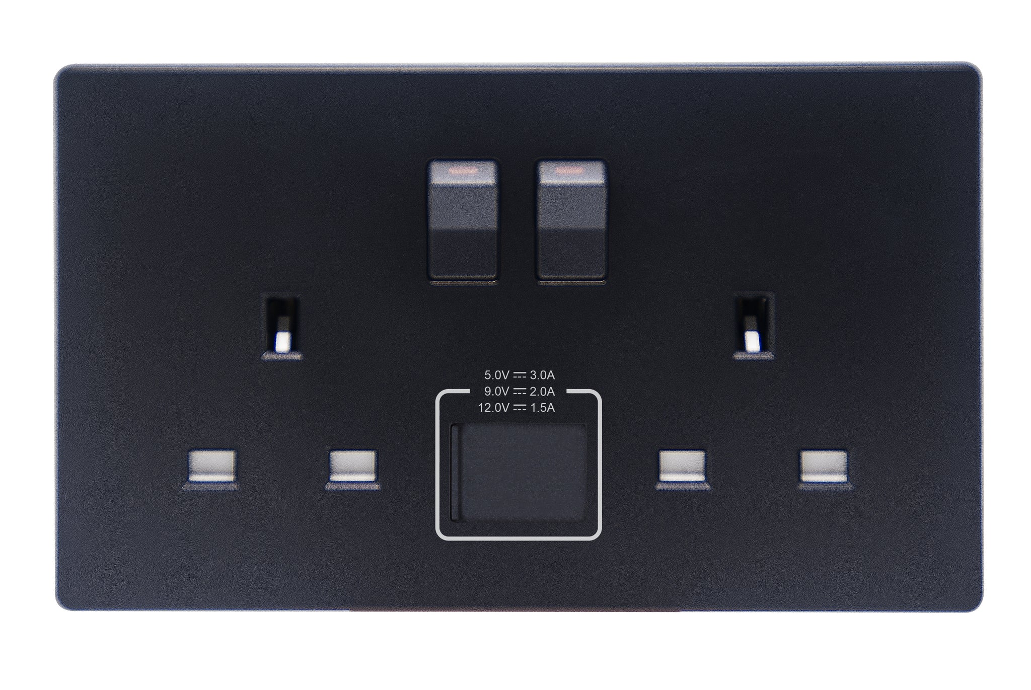 MK W2747UMBK 2X13A SSO WITH USB(A+C) SPACE BLACK – Chee Kong Electric Co.